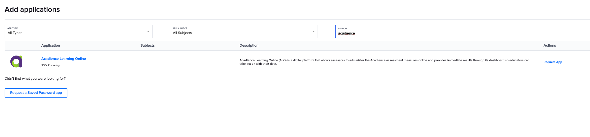 ALO Setup: Clever Integration | Acadience Learning